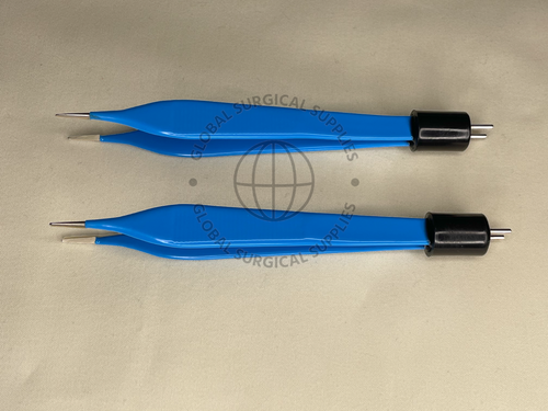 2 Pcs Adson Bipolar Electro Forceps 5”- Straight, 0.7mm Non-Stick Tips ...