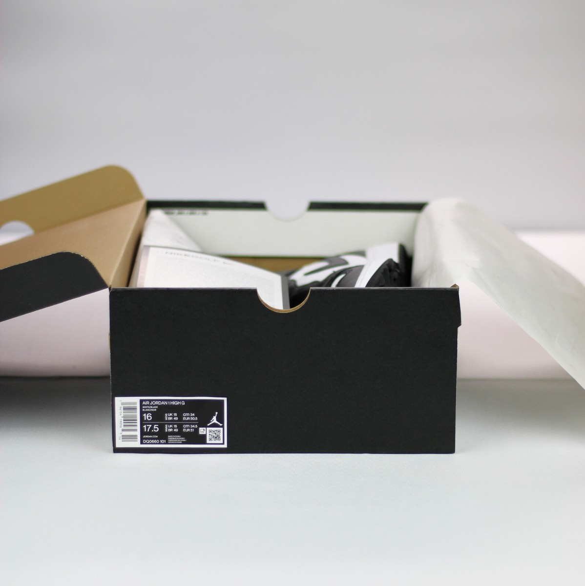 Size 16M - Nike Air Jordan 1 High Golf Black White Golf Size 16M - Nike Air Jordan 1 High Golf Black White Golf
