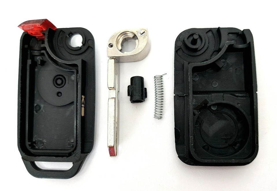 1Tasten Flip Key for Mercedes Benz E S Sl Class W124 R129 W140+Battery ...