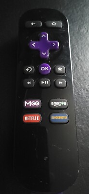 Roku Remote Control RC12 MGO Amazon Netflix Blockbuster NO BATTERIES | eBay