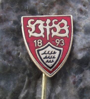 Vintage VfB Stuttgart 1893 Football Club Germany Soccer Crest Pin Badge ...