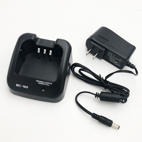 BC-160 Rapid Battery Charger + Power Adapter for ICOM IC-A14 F14 F15 ...