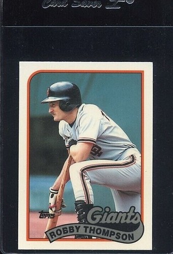 1989 TOPPS TIFFANY #15 ROBBY THOMPSON SAN FRANCISCO GIANTS | eBay
