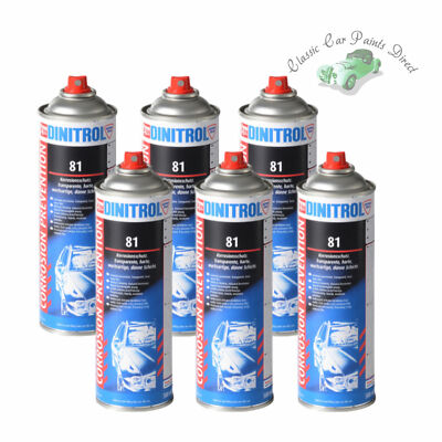 DINITROL 81 - Transparent Protection For Metal Finished Surfaces 6 x ...
