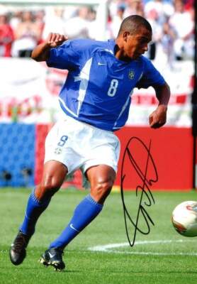 SOCCER Gilberto Silva BRAZIL NATIONAL TEAM autograph, signed photo | eBay