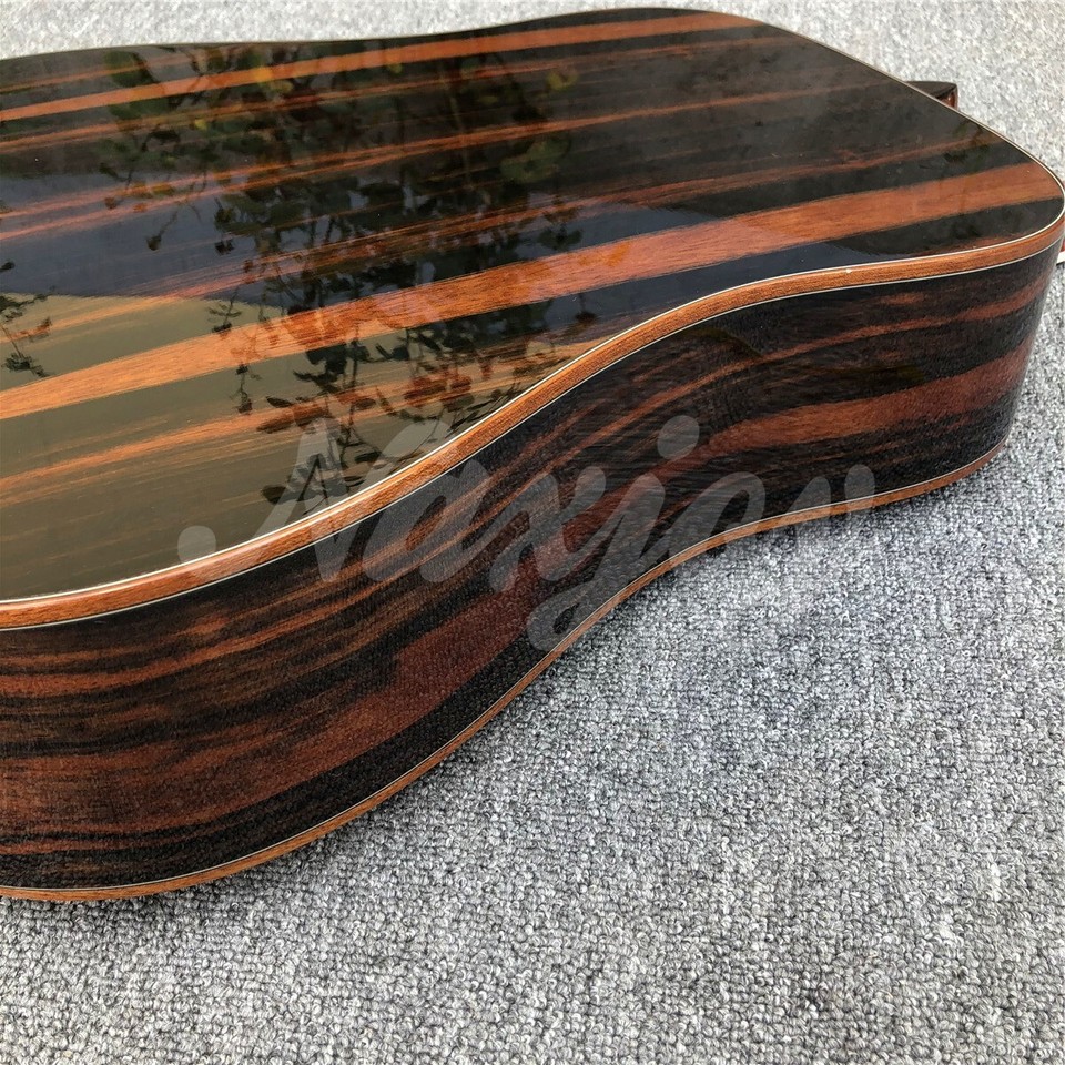 41" D Model Solid Cedar Top Acoustic Guitar Cocobolo Body Abalone ...