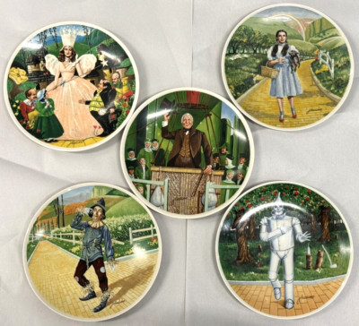 4 Wizard Of Oz Plates: Dorothy, Tin Man, The Wizard, Scarecrow, + bonus ...