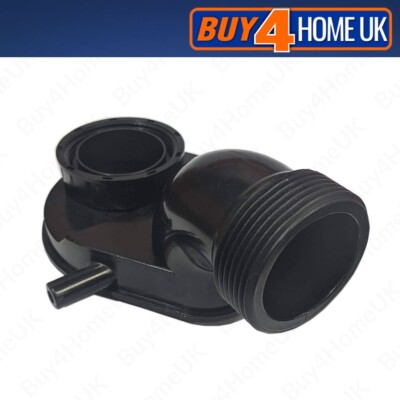 Low Level Bath Trap (Black) 7cm Short Flat Back Anti Smell Waste Trap ...