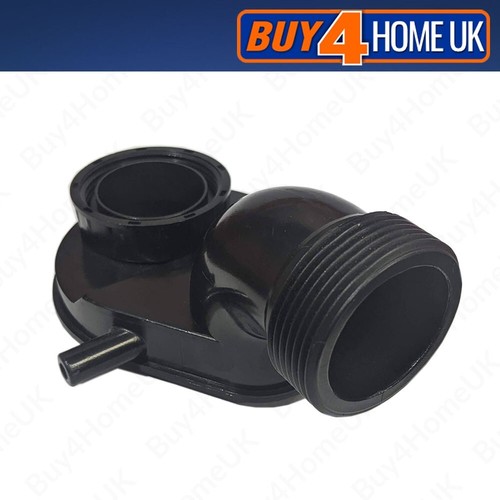 Low Level Bath Trap (Black) 7cm Short Flat Back Anti Smell Waste Trap ...