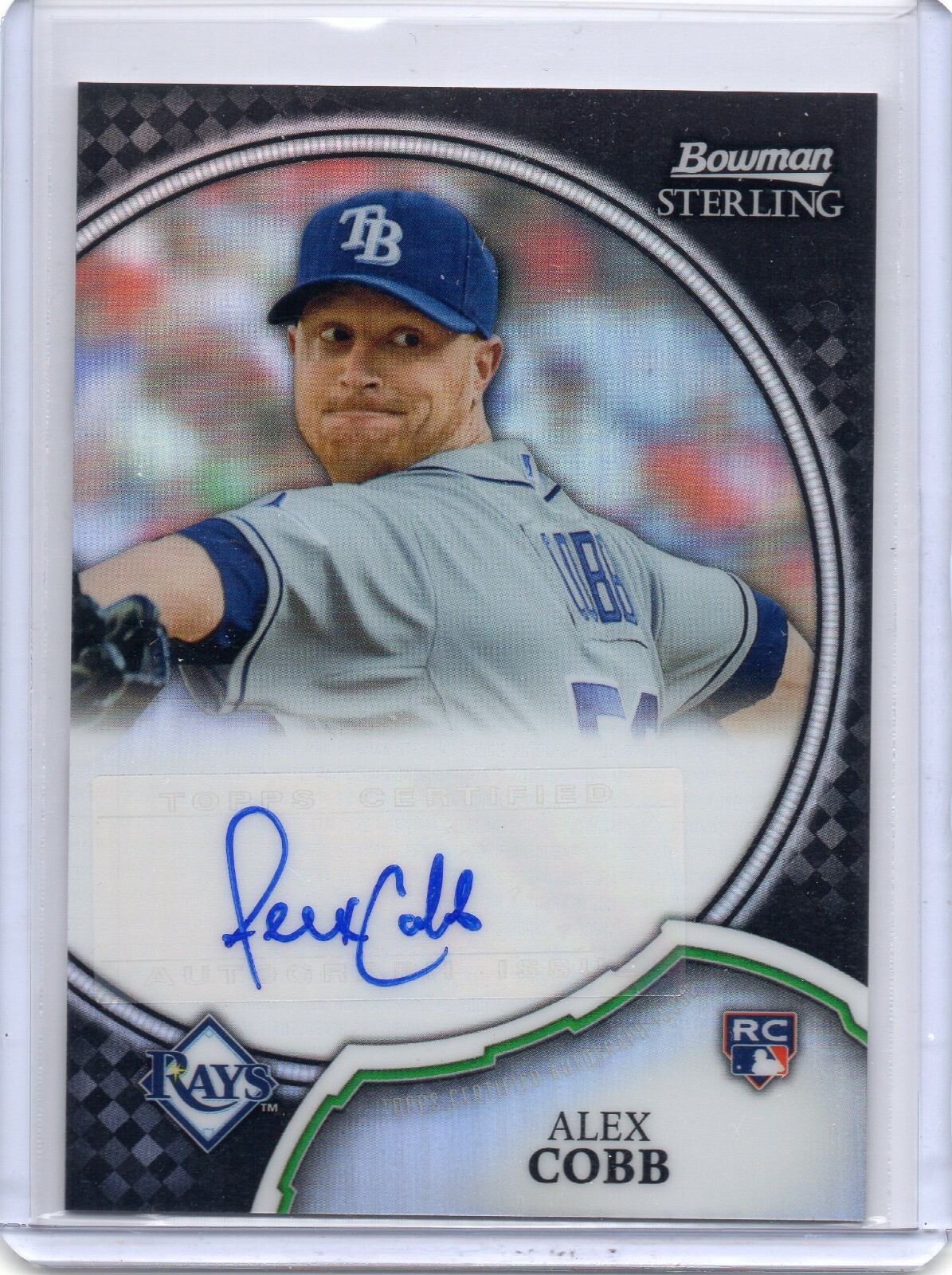 2011 Bowman Sterling ALEX COBB Black Refractor Autograph RC 06/25 Auto ...