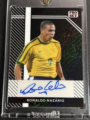 Ronaldo Nazário Autograph Card /5 2024 Leaf Pro Set Brazil Soccer ...