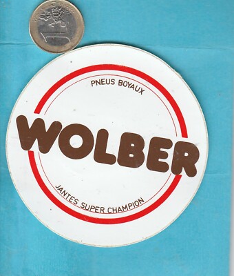 AUTOCOLLANTS. Cyclisme. WOLBER. Vintage | eBay