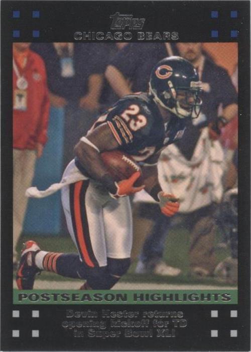 2007 Topps - Postseason Highlights Devin Hester #440 for sale online | eBay