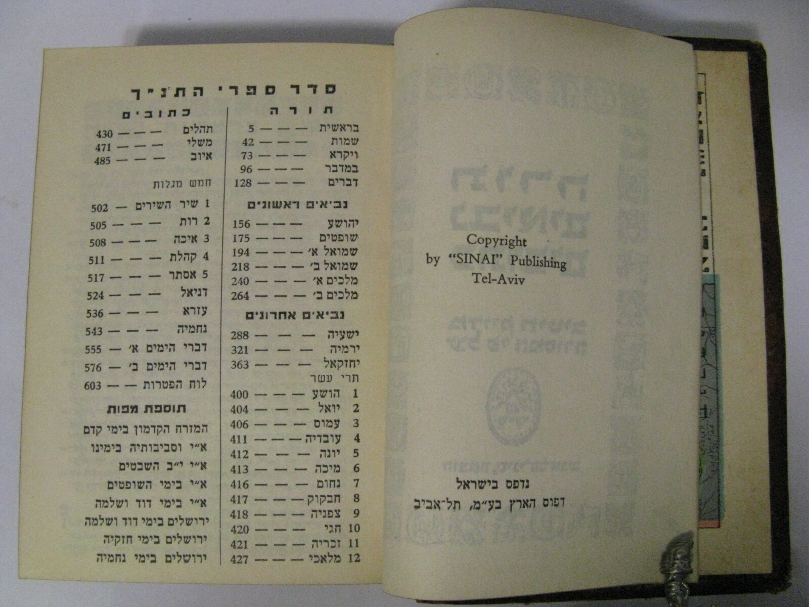 Vintage Bezalel Israel Leather Tanach Or Bible Illustrations & Color ...