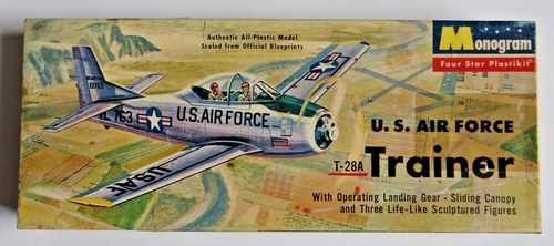 Vintage 1957 Monogram USAF T-28A Trainer Model Kit #PA2898 Open Box | eBay