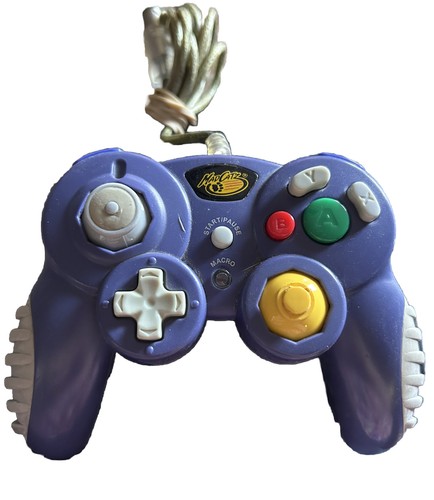 MadCatz MicroCon Macro Button Nintendo GameCube Controller Blue | eBay
