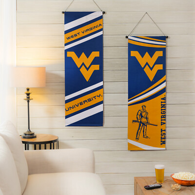 West Virginia Mountaineers NCAA 46" x 5" Indoor Decorative Double Sided ...