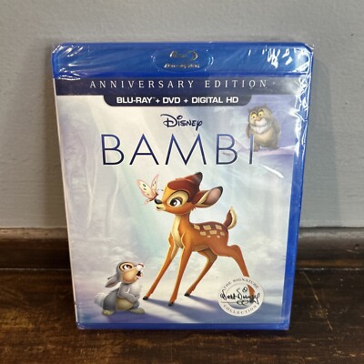Bambi (Blu-Ray)- Anniversary Edition New Sealed Walt Disney Signature ...