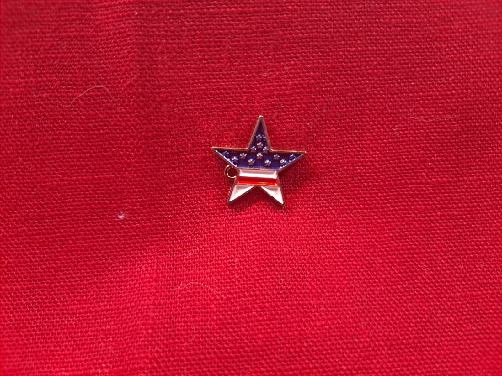 New In Packaging Red White And Blue Star Enamel Lapel Pin 1 Inch | eBay