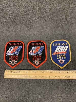 Lot of 3 Junior USA Shooting Team Patches 2005 & 2010 rifle pistol ...