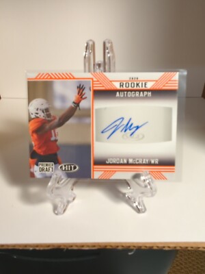 JORDAN MCCRAY AUTO ROOKIE RED CARD BEARS RC 2020 SAGE HIT PREMIER DRAFT ...