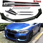 Glossy Black Front Bumper Lip Spoiler Side Skirt Rear Lip For 330i 335i ...