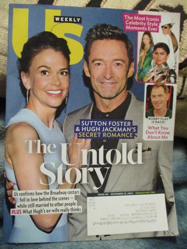 US WEEKLY 11/25/24 SUTTON FOSTER ALI LARTER BOBBY FLAY BRIAN AUSTIN ...