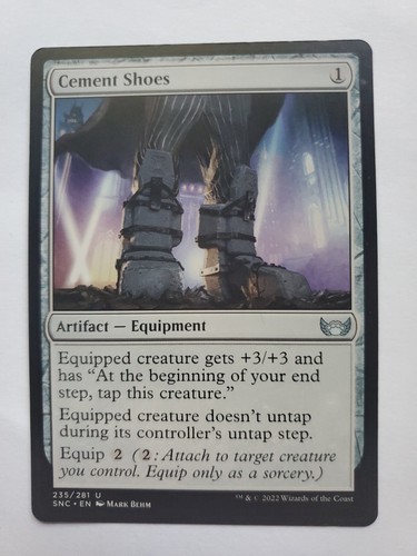 MTG Magic The Gathering Card Cement Shoes Artifact Equipment Streets Of ...
