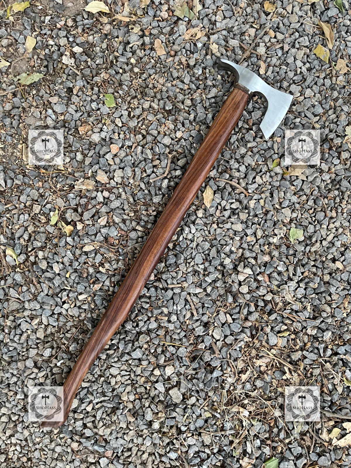 36" Hand Forged HIGH CORBON Steel Axe Tomahawk Hatchet Long Axe Blade ...