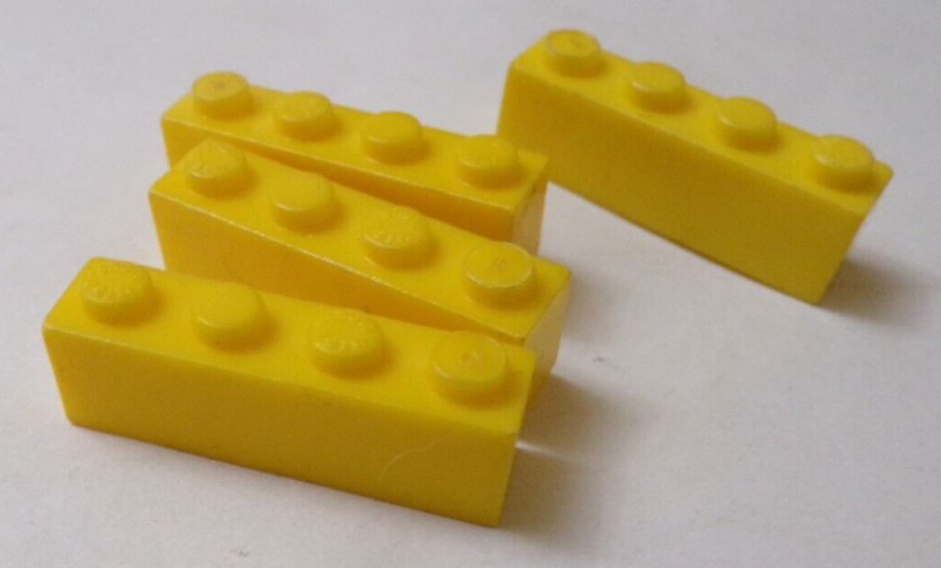 Mega Bloks x4 Yellow 1x4 Bricks (021-47) | eBay