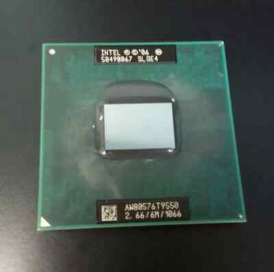 Intel Core 2 Duo T9550 2.66GHz SLGE4 6MB 1066 MHz Socket P Laptop CPU ...