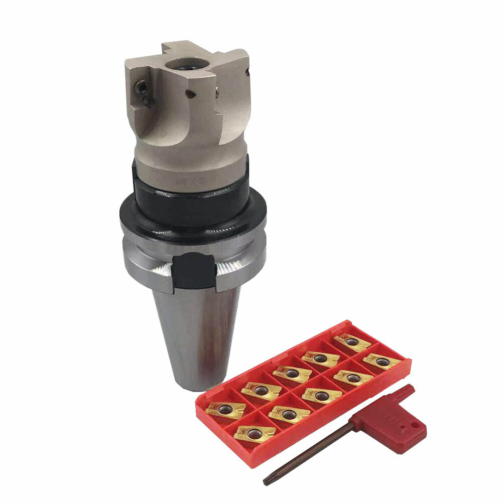 CNC Face Milling Kit With Inserts R8 Face Mill Arbor Set With 100mm ...