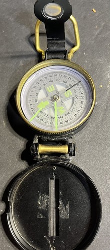 Vintage Engineer Lensatic Precise Liquid Filled Compass Made In Japan ...