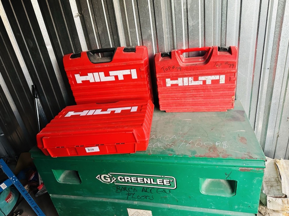 Lot Of Three HILTI Hard Carrying Cases - EMPTY CASES ONLY - NO TOOL | eBay
