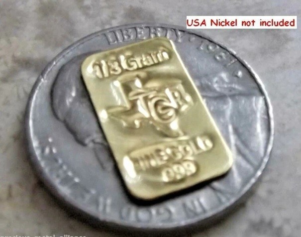 1 / 3 gram Gold Bar - TGR TEXAS - 999.9 Fine in Assay | eBay