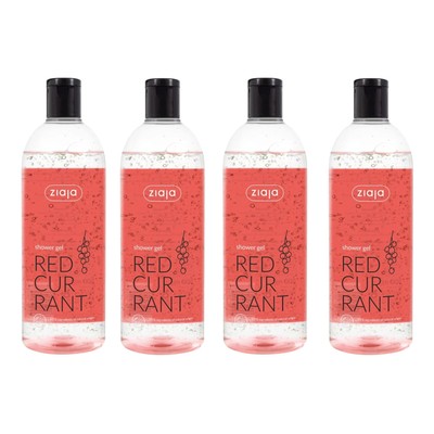 4x Ziaja Shower Gel with Red Currant Extract 500ml / 16.91 fl oz | eBay