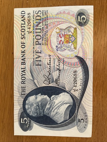 Royal Bank of Scotland Five Pound Note 1967 Very Rare | eBay UK