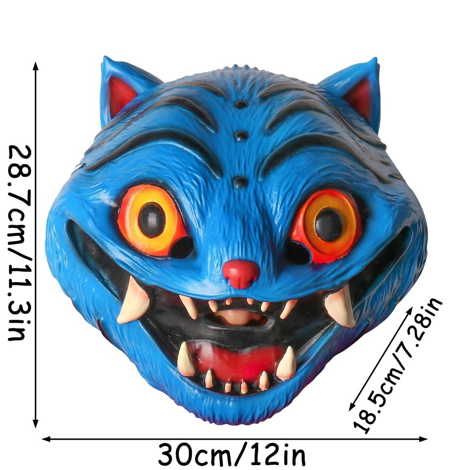 KPop Demon Hunter Face Mask Latex Derpy Tiger Costume Party Cosplay ...