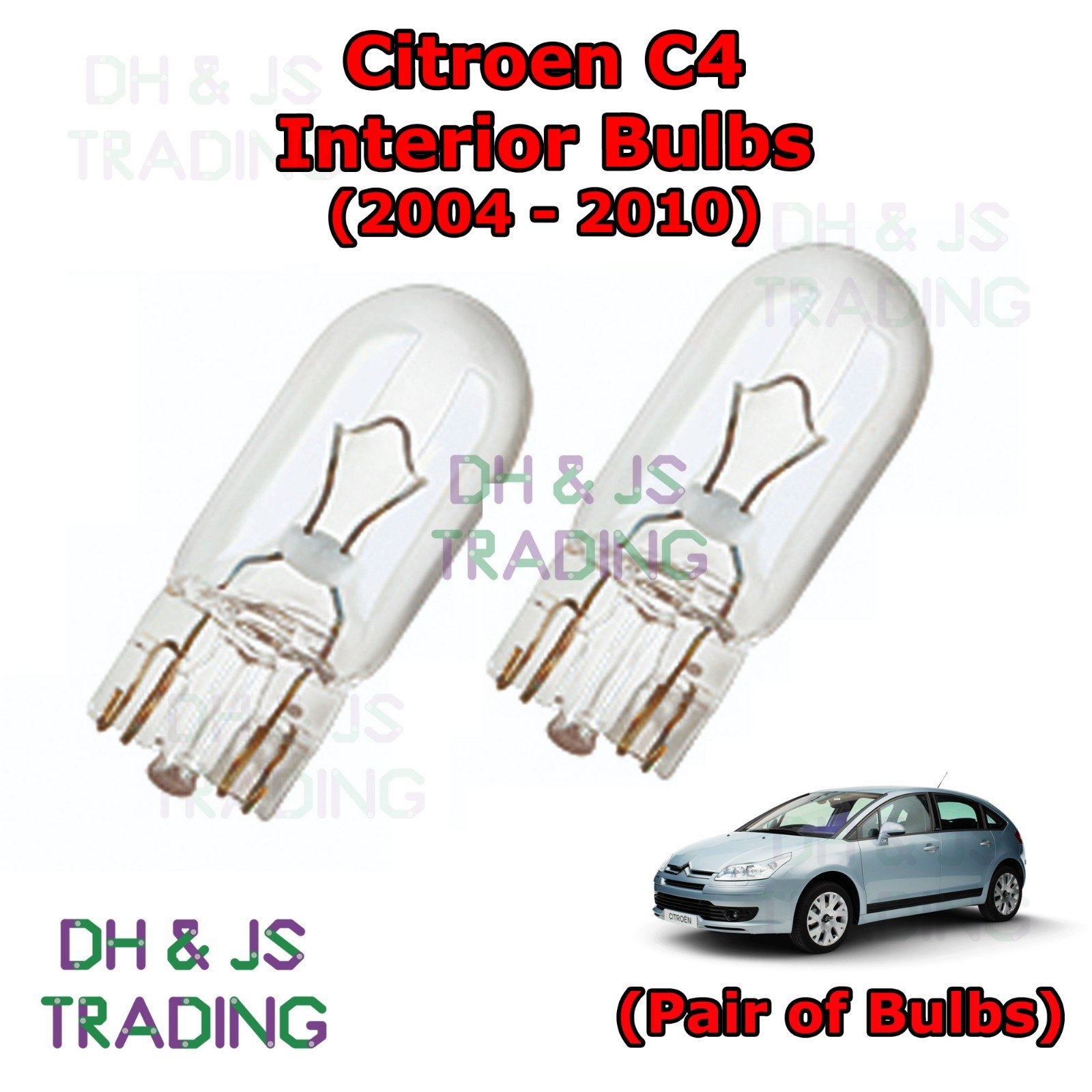 For Citroen C4 Interior Bulbs Interior Dome Bulb Lights Cabin Light (04 ...