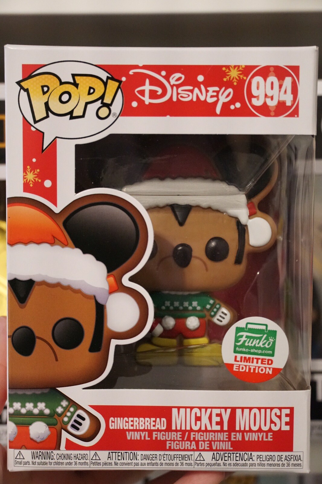 Funko Pop Disney Gingerbread Mickey Mouse-In Hand | eBay