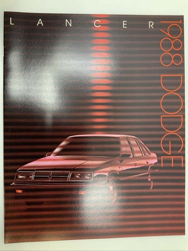 1988 Dodge Lancer Brochure | eBay