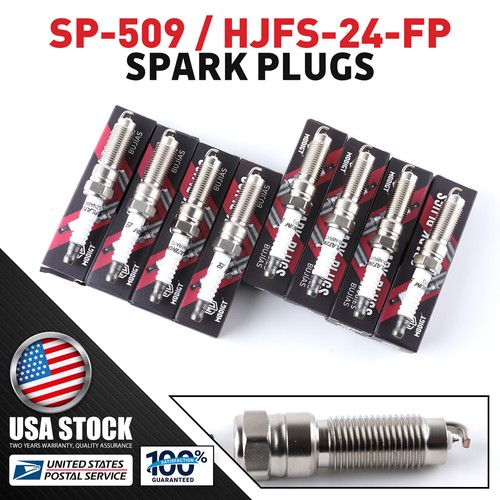 8 x Double PLATINUM Spark Plugs For Ford MOTORCRAFT Super Duty SP-509 ...