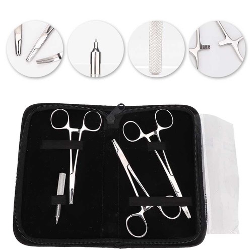 Body Jewelry Piercing Tattoo Tools Clamps Hemostat Forceps Ring Opening ...
