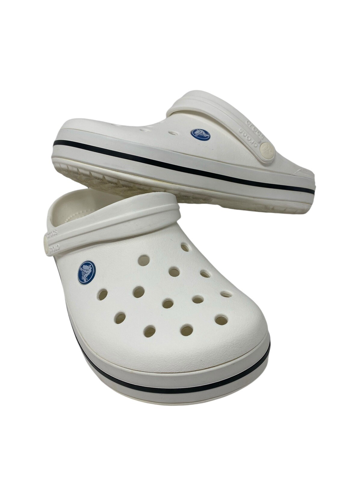 Rare Crocs Unisex Adult Crocband Clog White US Women'… - Gem