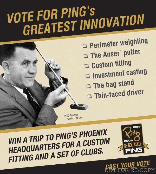 KARSTEN SOLHEIM CUP & PING GOLF CLUB INVENTOR RARE Signed 1996 KARSTEN ...