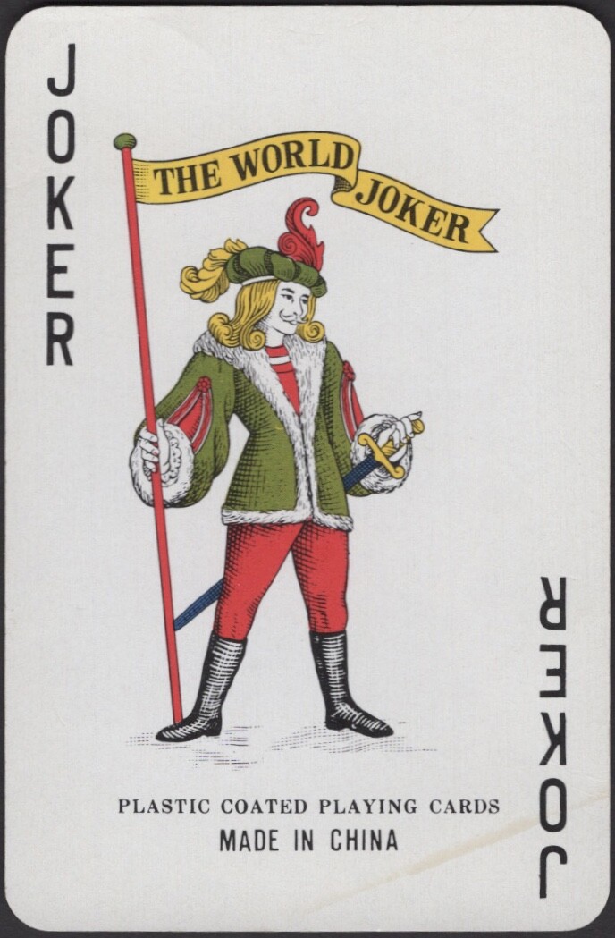 Vintage Joker Playing Card