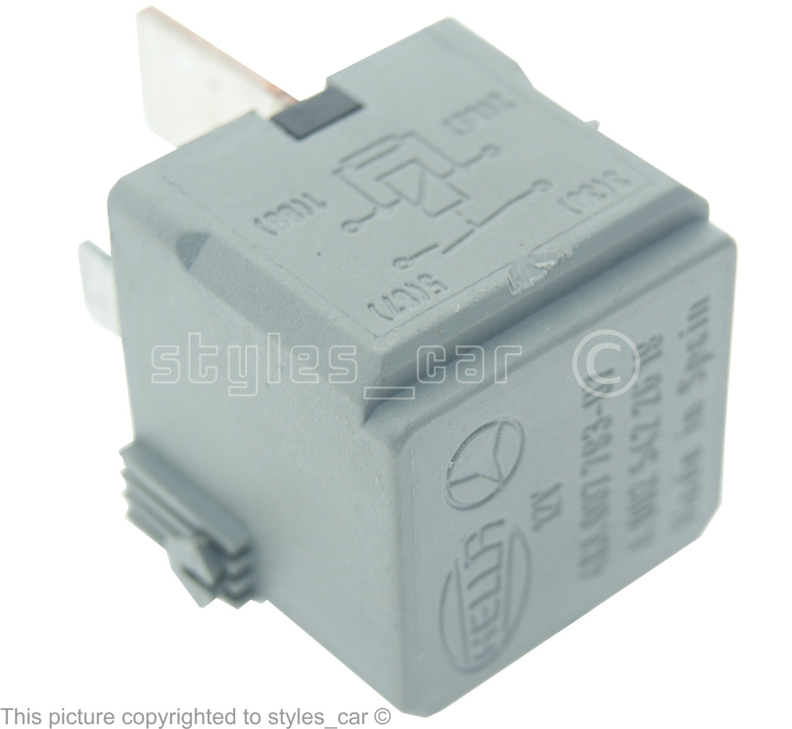 A0025422619 Mercedes-Benz E M S R V SL Class 4-Pin Grey Relay Hella ...