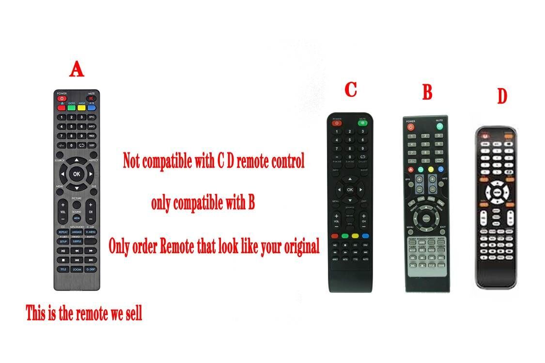 Remote Control For AXESS TV1705-15 TVD1805-13 TVD1801-24 Smart LED TV ...