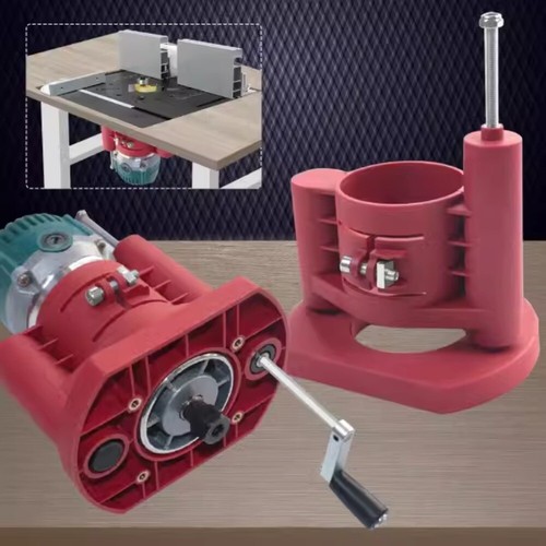 Adjustable Woodworking Inverted Lift Base Extended Travel Router Lift ...