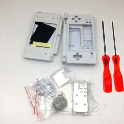 White Repair Full Housing Shell Case Buttons Replacement for Nintendo ...